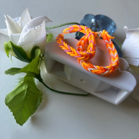 Accessories | Braclet Mini Pack Orange Rubber Band Rainbow Loom ...